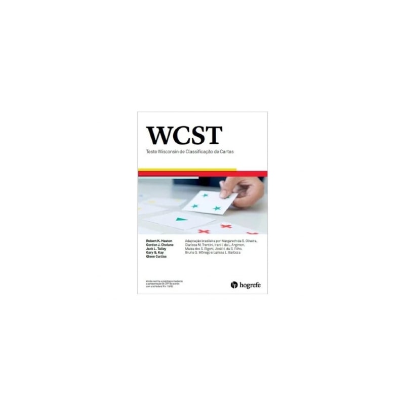WCST Teste Wisconsin de Classificação de Cartas - Manual | Wedja Psico ...